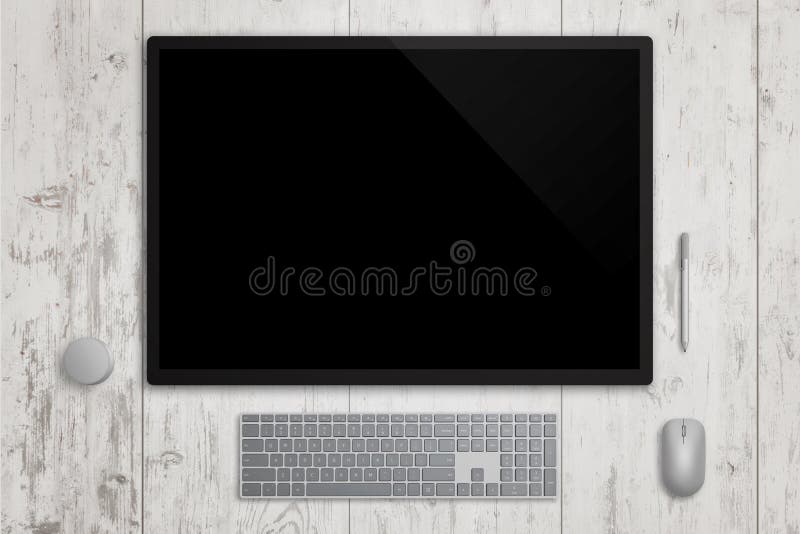 Designer Surface Display Studio in Horizontal Position Stock ...