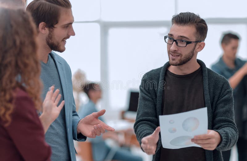 Designer Talking with a Client in a Modern Studio. Stock Photo - Image ...