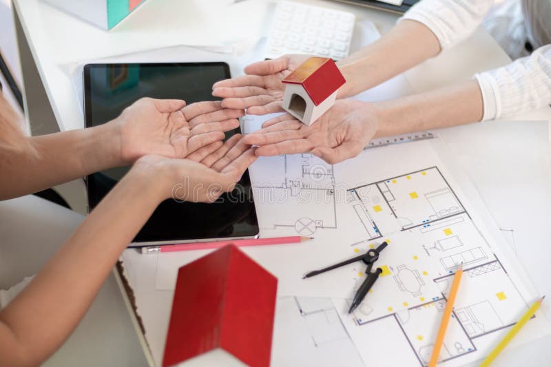 The Designer Team Delivered the Sample House To the Customer for ...