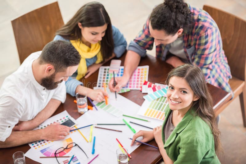 Designer team stock photo. Image of plan, computer, color - 55348070