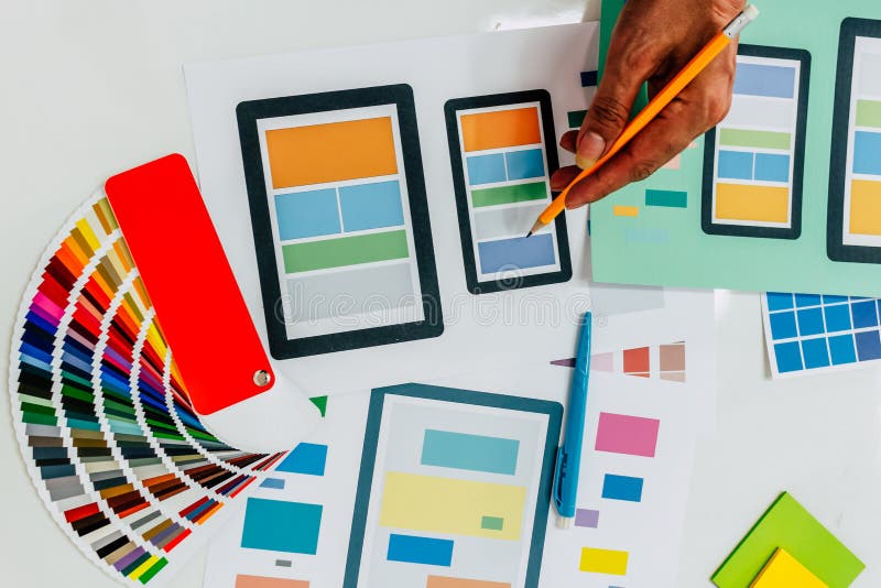 A Designer Team and Website Designers are Collaborating To Develop a ...