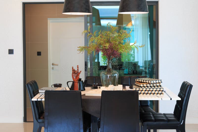 Designer Tools on the Dining Table in the Living Room. Stock Image ...