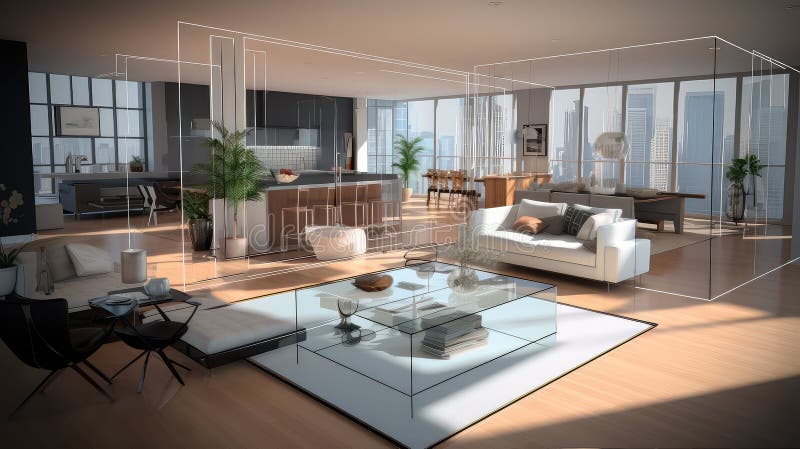 Designer Virtual Interior Designers Stock Illustration - Illustration ...