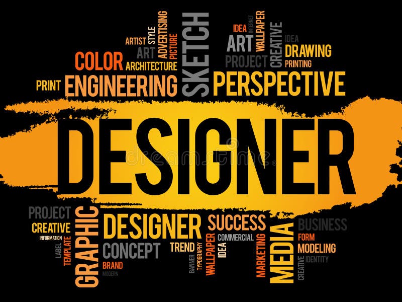 DESIGNER word cloud stock illustration. Illustration of disciplines ...