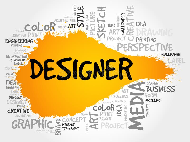 DESIGNER word cloud stock illustration. Illustration of agency - 200716657
