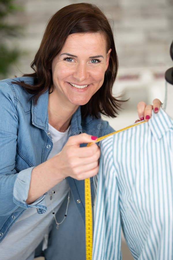 Red Fabric with a Measuring Tape Stock Photo - Image of numbers ...