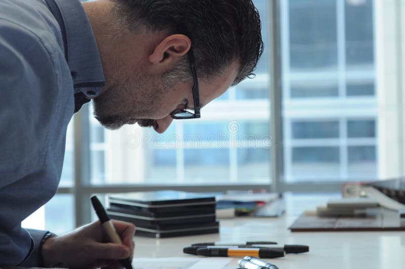 Designer at Work stock image. Image of creative, home - 66826485