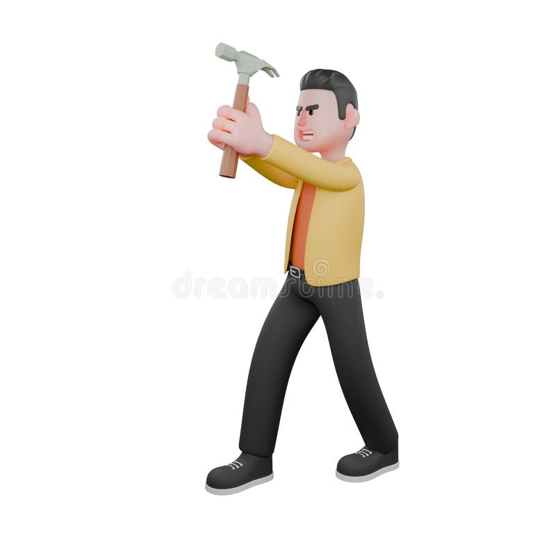 A Male Designer Set Walks with Both Hands Raised while Carrying a ...