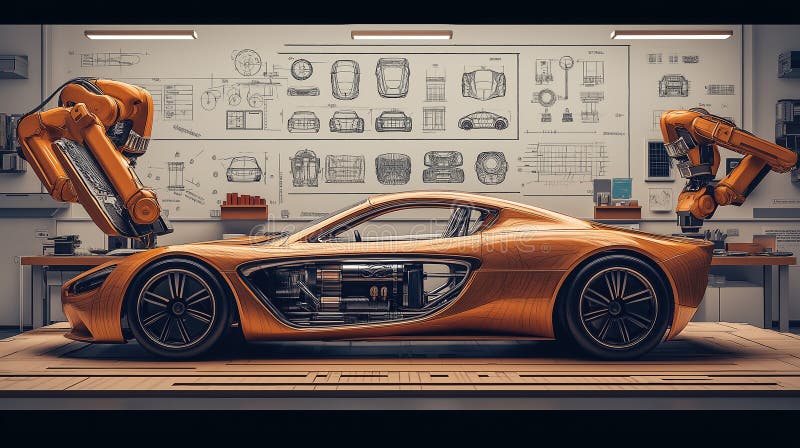 Innovative Automotive Design Process Showcasing Teamwork in an ...