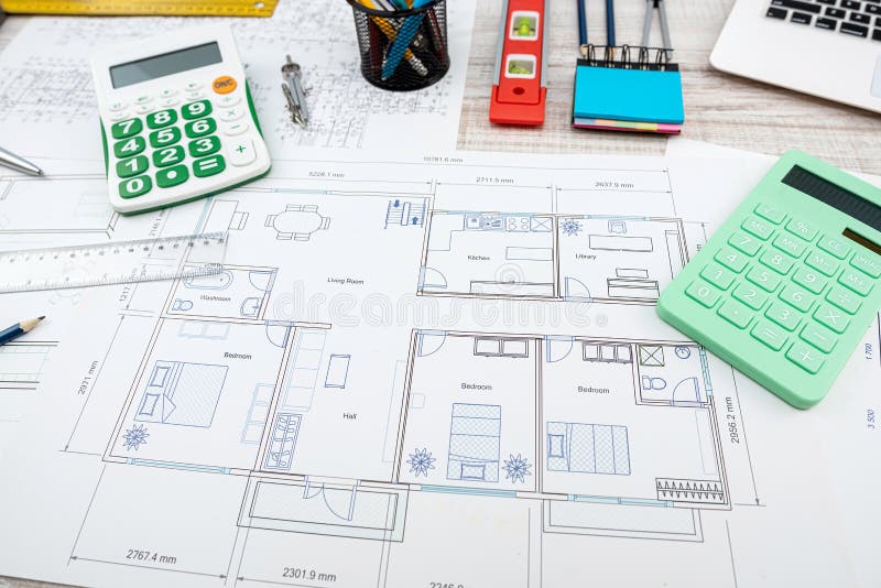 Designers Work As a Team on Drawings and Designs of New House Projects ...