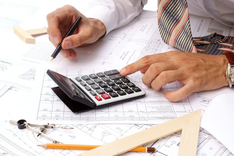 Drawings 1 stock photo. Image of builder, build, engineer - 1693098