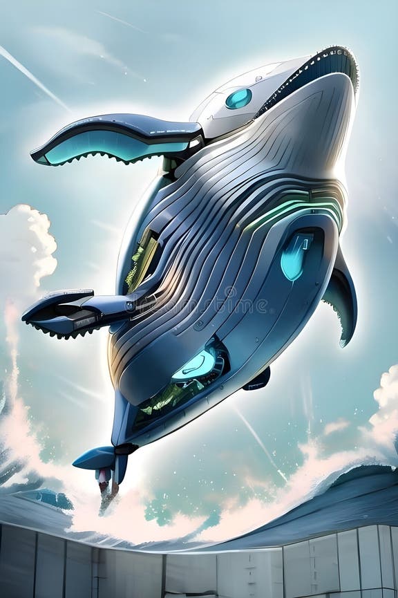 Designing a Cyborg Whale Robot Involves Combining Elements of a Whale S ...