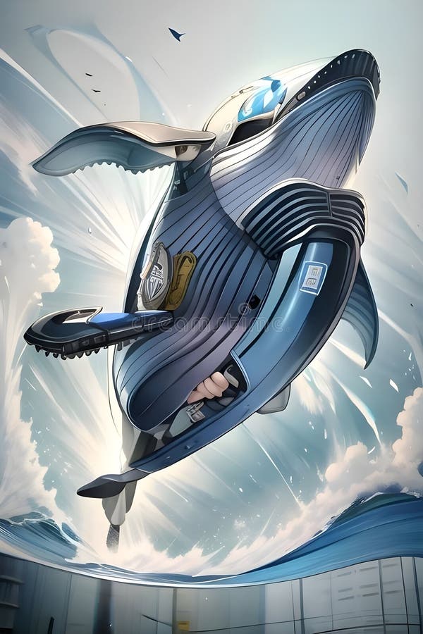 Designing a Cyborg Whale Robot Involves Combining Elements of a Whale S ...