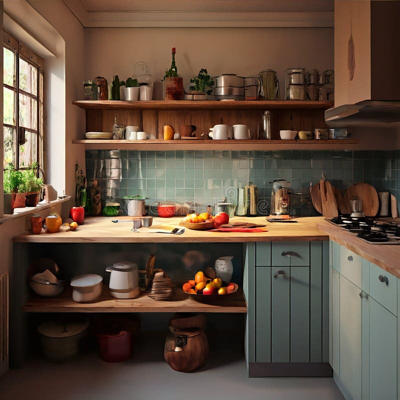 Designing a Family-Friendly Kitchen: Practicality with Style Stock ...