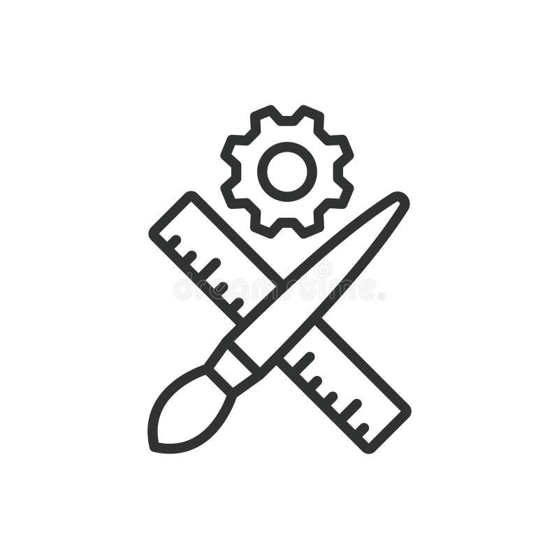 Designing, Icon in Line Design. Designing, Creativity, Graphic Design ...