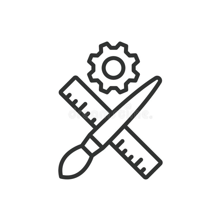 Designing, Icon in Line Design. Designing, Creativity, Graphic Design ...