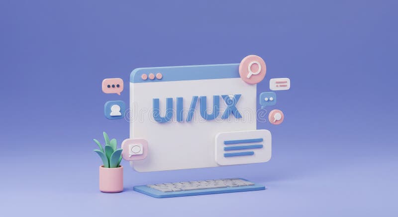 Designing Intuitive User Experiences with Clean, Modern Interfaces. Stock Illustration ...