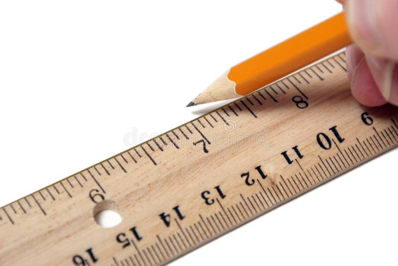Designing with a Ruler stock image. Image of engineering - 15671999