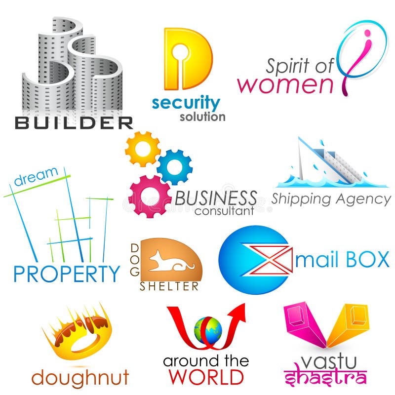 Modern symbol logo stock vector. Illustration of abstract - 23932757