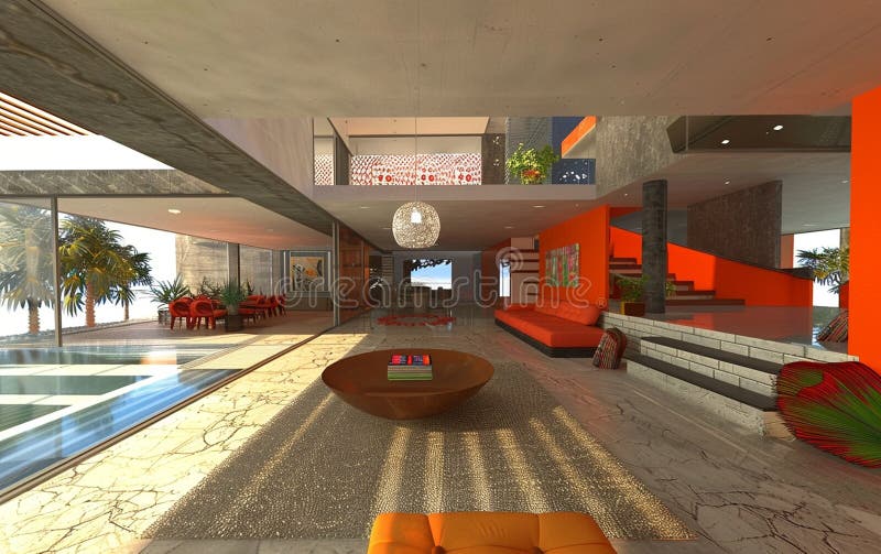 Designing a Two-Story Modern Home -Generative Ai Stock Photo - Image of ...