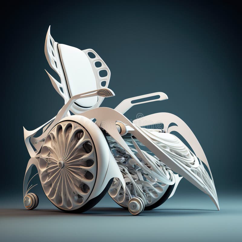 Designing a Wheelchair for the Disabled. Generative AI Stock ...