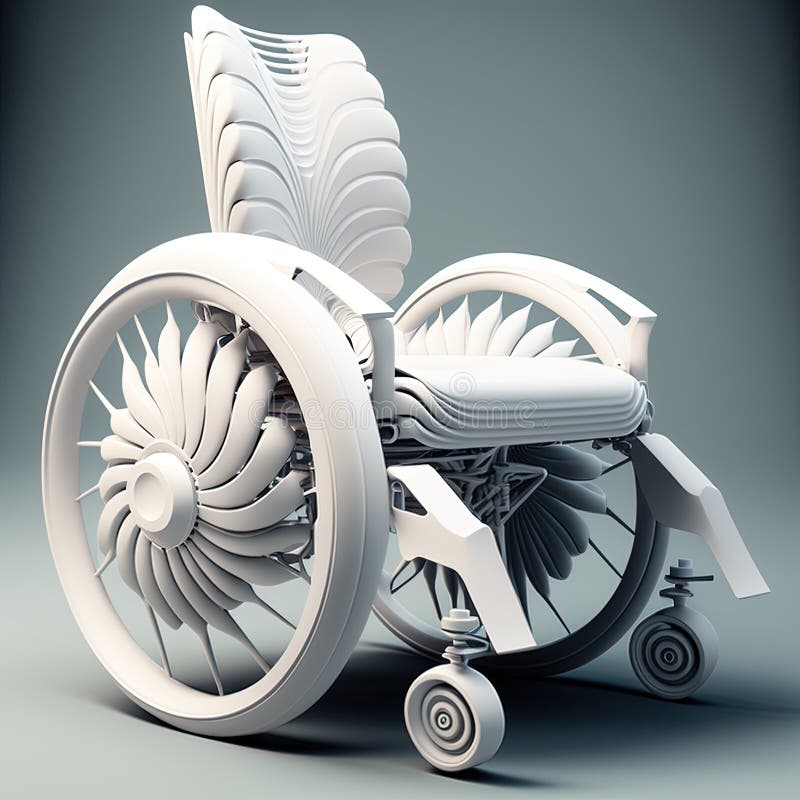 Designing a Wheelchair for the Disabled. Generative AI Stock ...