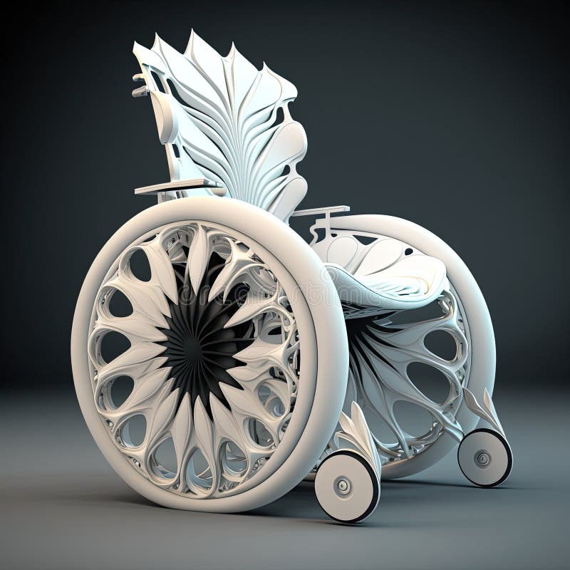 Designing a Wheelchair for the Disabled. Generative AI Stock ...