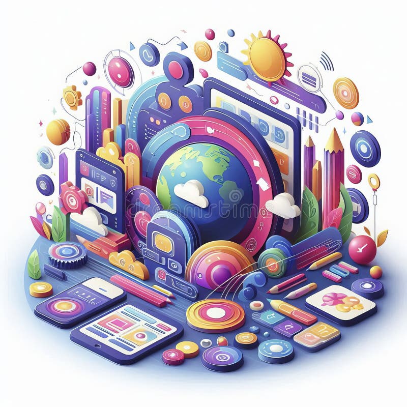 Designs Entire User Interfaces with Integrated Animations Enha Stock ...