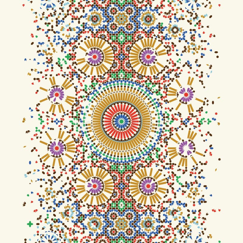 Beautiful Abstract Template Based on Disintegrating Geometric Islamic ...
