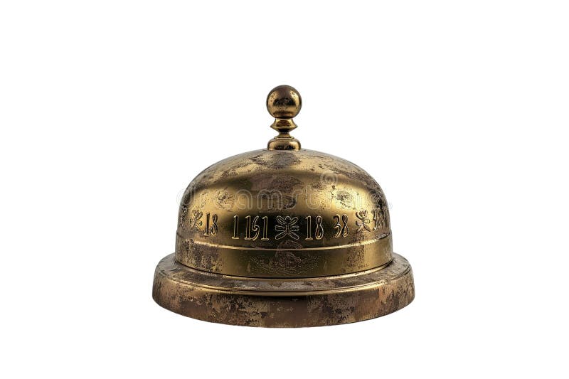 Desk Bell Alone on Transparent Background Stock Illustration ...