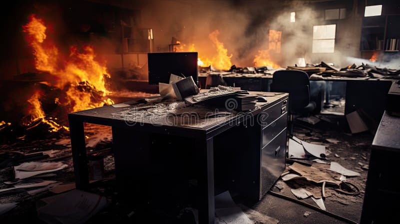 Devastating Desk Stock Illustrations – 8 Devastating Desk Stock ...