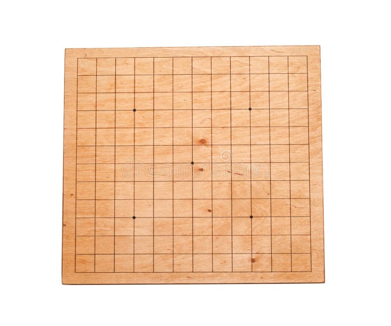 Empty Desk for Board Game Go Stock Image - Image of isolate, board ...