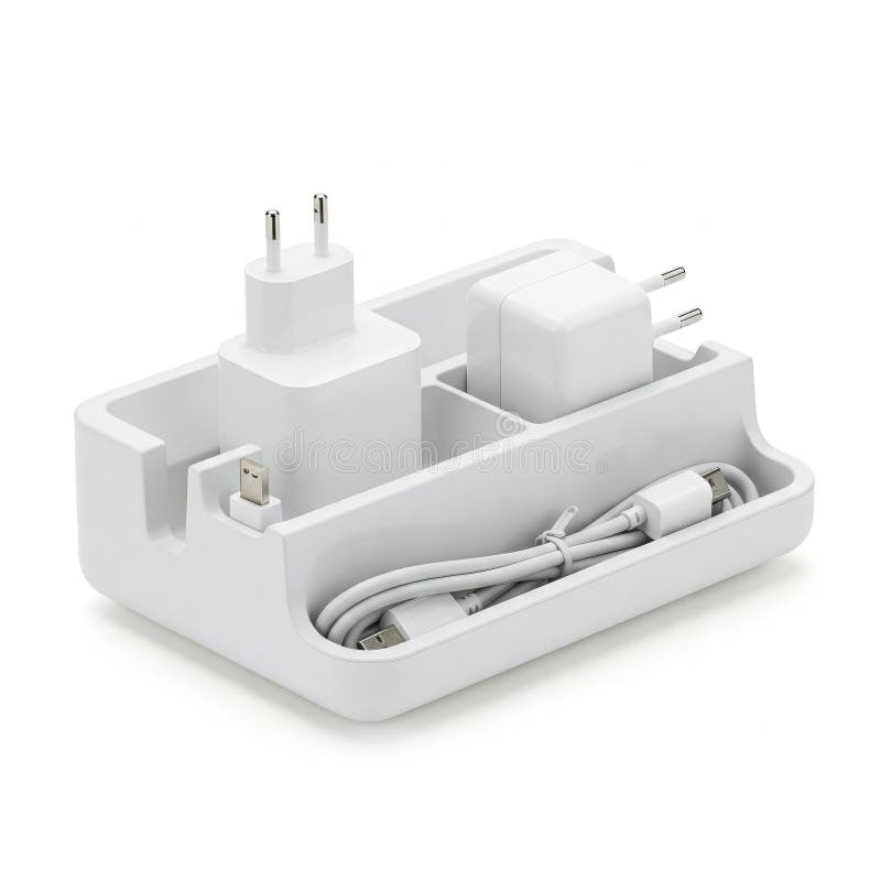 Desk cable organizer tray stock illustration. Illustration of ...