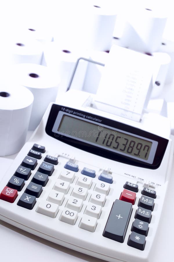 Desk Calculator Addition Rolls Stock Photos - Free & Royalty-Free Stock ...