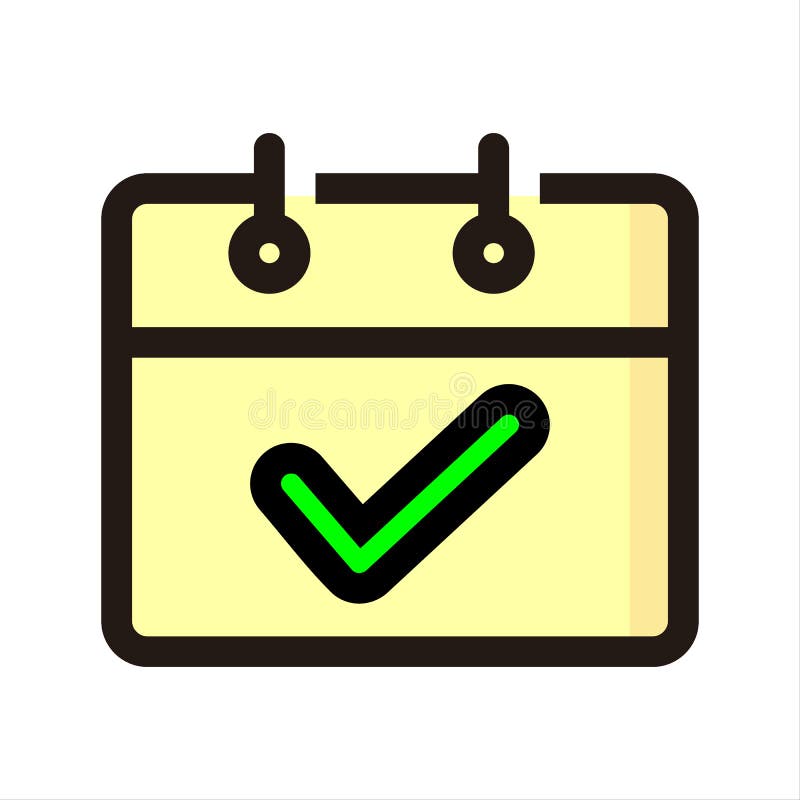 Desk Calendar with Check Mark. Completed Task, Checklist Done Concept ... Desk Calendar with Check Mark. Completed Task, Checklist Done Concept ...