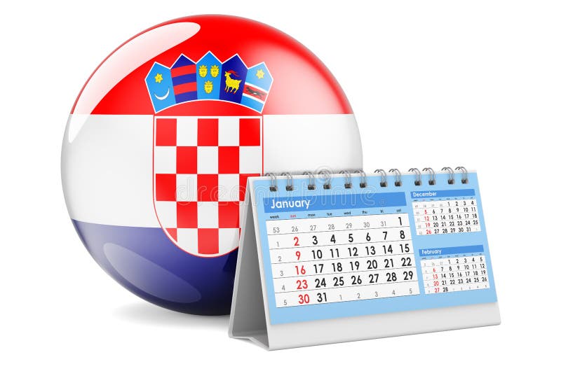 Croatian Calendar Stock Illustrations – 141 Croatian Calendar Stock ...
