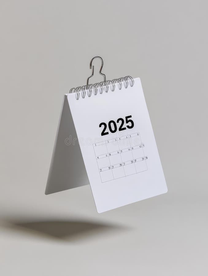 2025 Desk Calendar Mockup Planning Organization Time Management Future ...