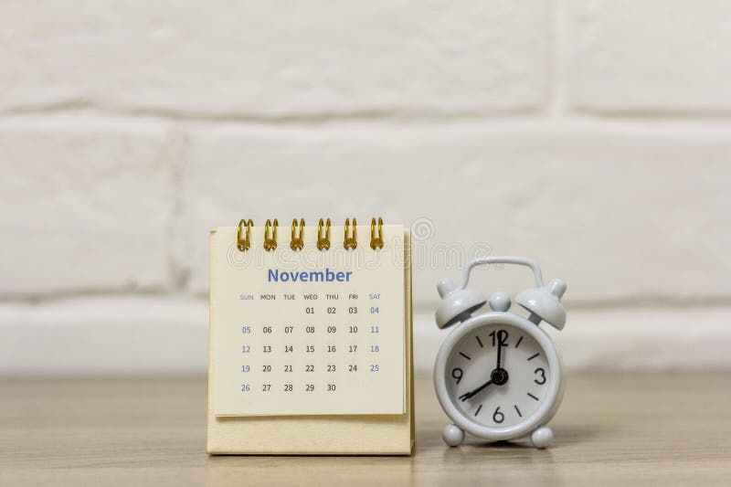 Desk Calendar for November 2023 Years on the Table. Stock Image - Image ...