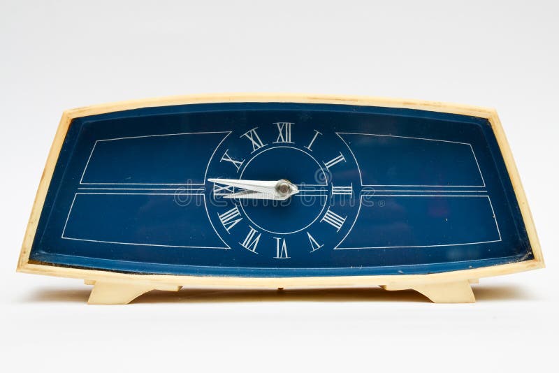 Desk Clock with Rectangular Clock Face Stock Photo - Image of timer ...