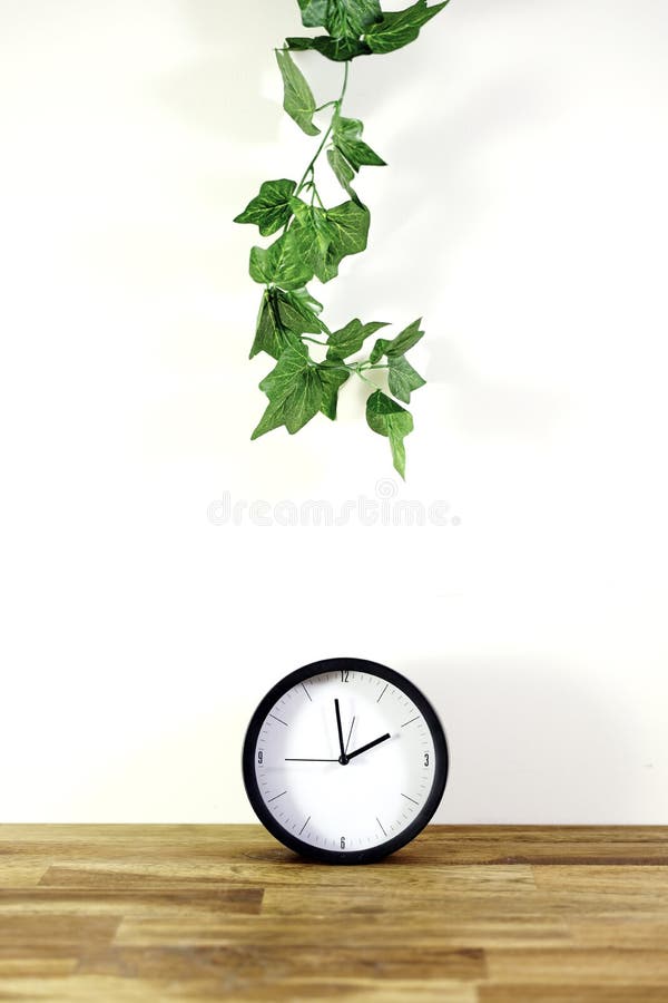 Desk Clock stock image. Image of notes, paper, surface - 232439535