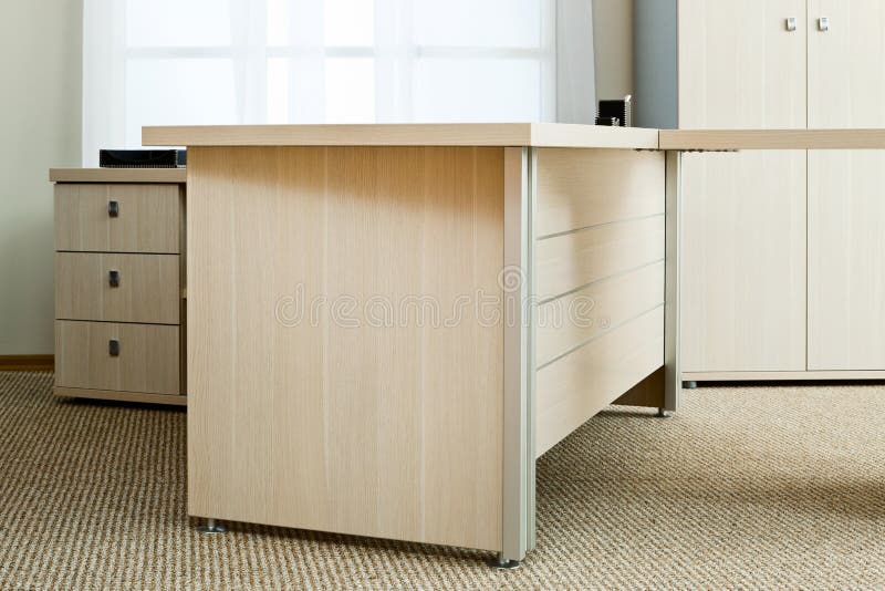 Desk with drawers stock image. Image of stationary, director - 21022023