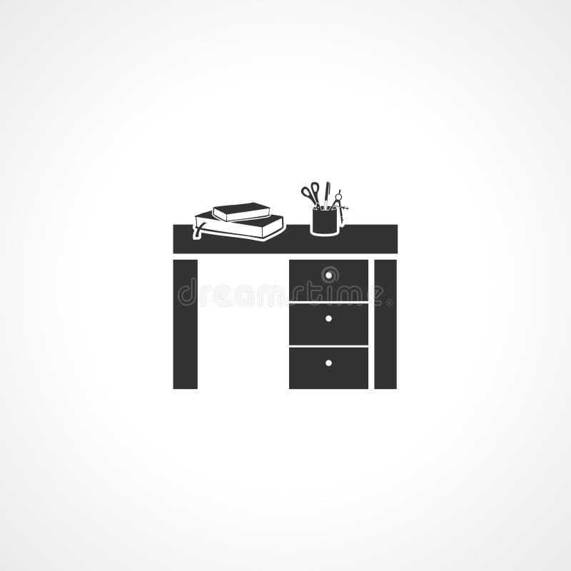 Desk Icon. Desk Vector Icon. Desk Isolated Icon Stock Illustration ...