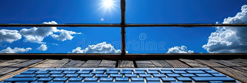 On a Desk Illuminated by Sunlight Shining through a Window, There is a ...