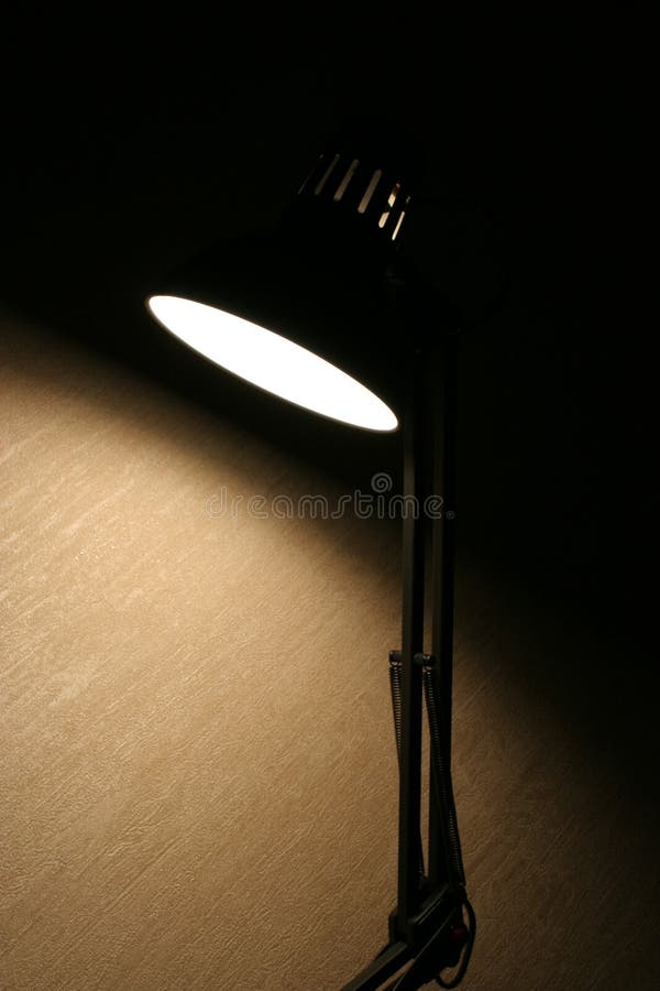 Desk Lamp stock image. Image of light, sleek, shiny, wall - 73667