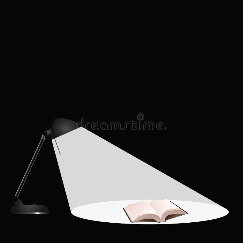 Desk lamp book stock vector. Illustration of copy, shade - 16818414