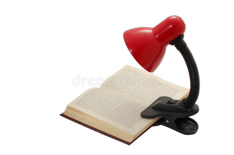 Desk lamp and book stock photo. Image of single, reading - 7087938