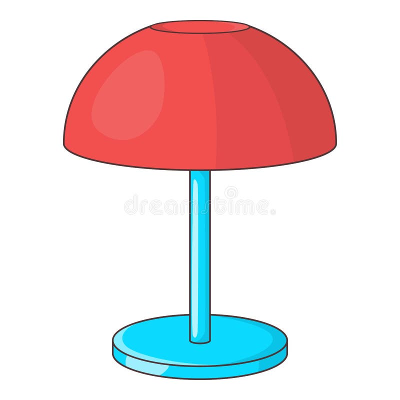 Desk Lamp Icon, Cartoon Style Stock Vector - Illustration of decor ...