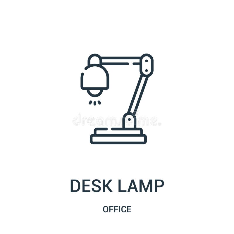 Desk Lamp Icon Vector from Office Collection. Thin Line Desk Lamp ... Desk Lamp Icon Vector from Office Collection. Thin Line Desk Lamp ...