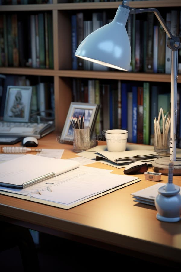 Desk Lamp Laptop Suitable Office Workspace Concepts Stock Photos - Free ...