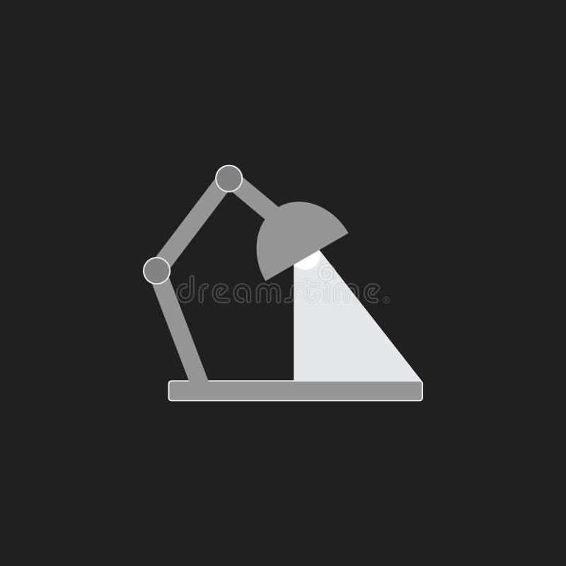 Desk Lamp Symbol Logo Vector Stock Vector - Illustration of adjustable ...